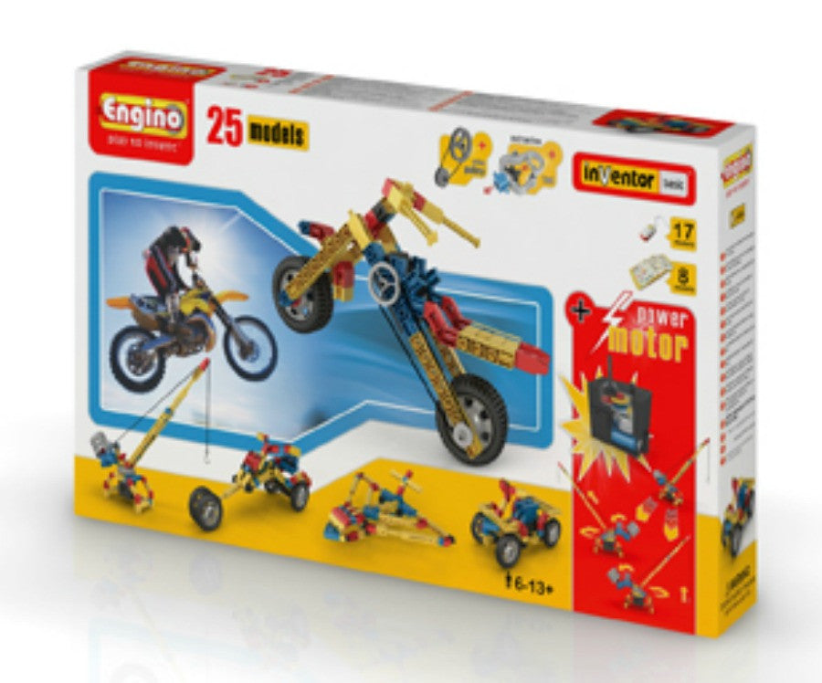 Engino - Inventor Basic - 25 Models Set with Motor