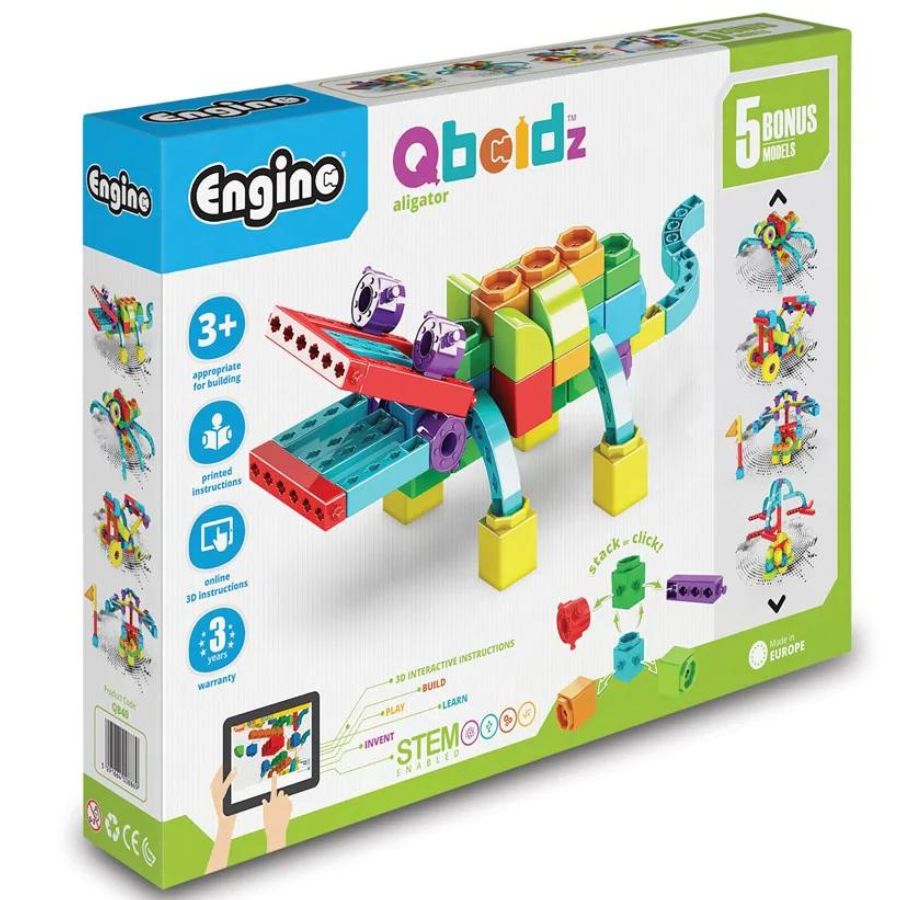 Engino Qboidz Alligator Construction Toy for Preschoolers | KidzInc