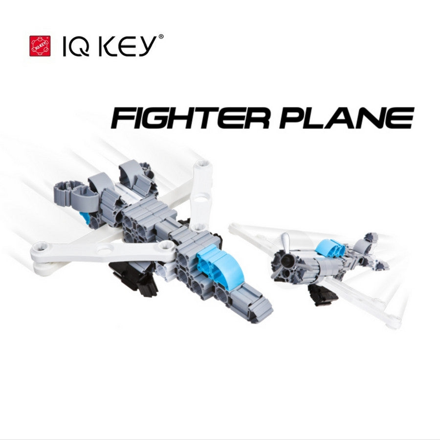 IQ Key Builder Block Fighter Plane|KidzInc Australia| Educational Toys