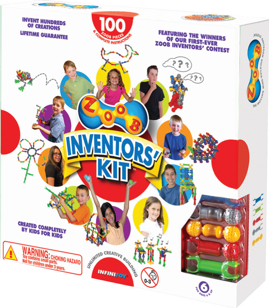 ZOOB 100 Pc Inventors Kit | Construction Toys |KidzInc
